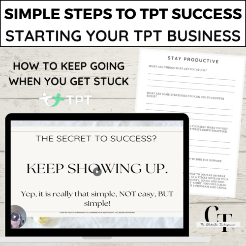 How to Keep Going for TPT Sellers Free Video Lesson #3 When You Get Stuck