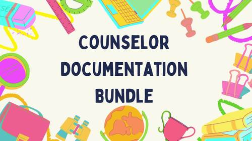 School Counselor Documentation Google Sheets Bundle- 3 Resources Included