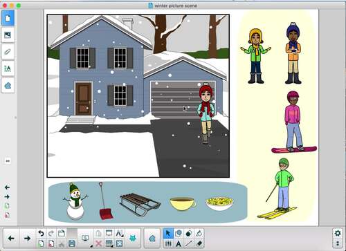 Interactive Winter Picture Scene, Smart Notebook | TPT