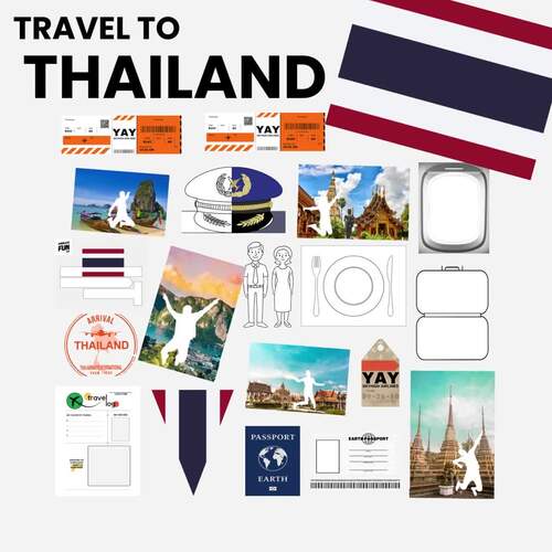 Travel to THAILAND! – Printable Pretend Travel Activity for Kids