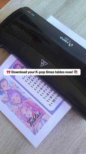 [ KPOP DEMON HUNTERS - Multiplication Tables Keychain Printable ] by Ms ...