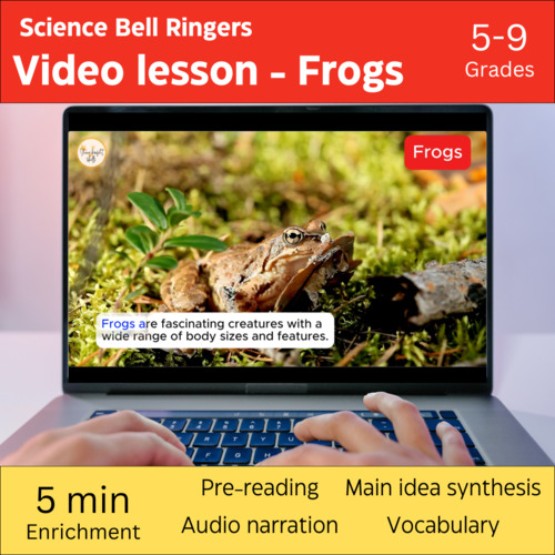 Science bell ringer video (4 min) - Frogs - Middle school | TPT