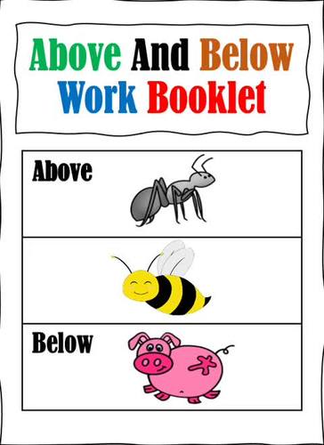 Printable Positional Vocabulary Above and Below Worksheets by Diverse ...