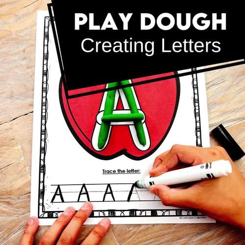 Alphabet Play Dough Mats | Fine Motor Activities Alphabet Tracing ...
