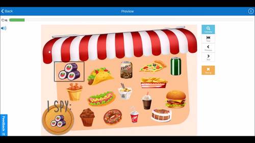 I Spy: Food Items Boom Cards™ by Mau SLP | TPT