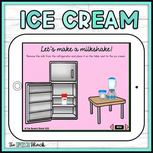 Ice Cream Speech Language BOOM Cards™ by The Speech Shack | TPT