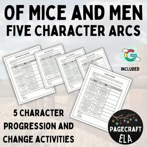 Of Mice and Men | Character Arcs | Editable | Google Docs | Close Reading