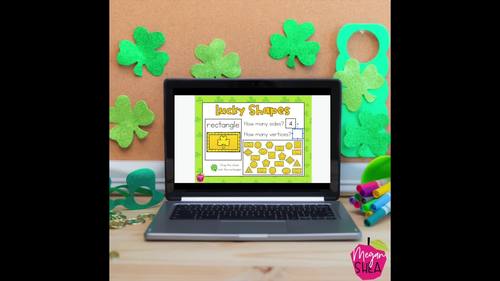 St. Patrick's Day Digital Shapes for Google Slides Distance Learning