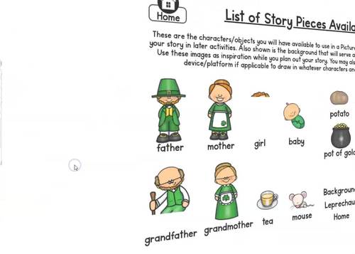 Build a Story| St. Patrick's Day| Story Writing & Retell | Boom Cards™