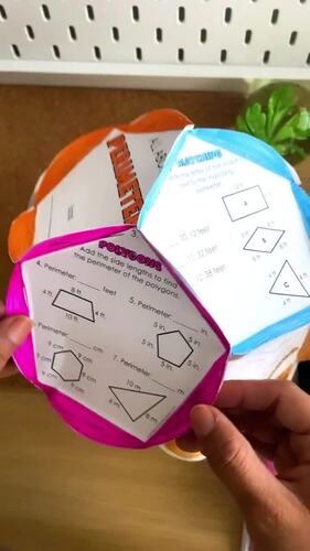 3rd Grade Math Review Craft Review Measuring Perimeter Math ...