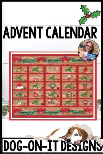 Christmas Kindness Advent Calendar Digital Print Distance Learning