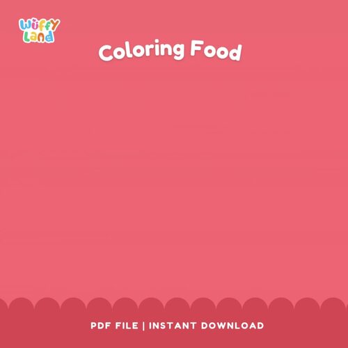 Delicious Doodles: 12 Pages of Printable Food Coloring Sheets for Kids