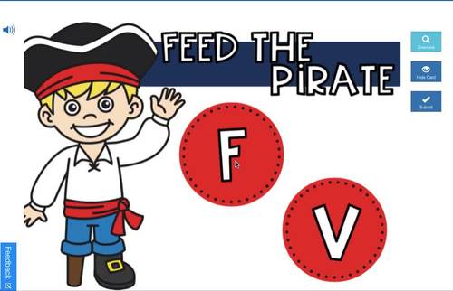 Feed the Pirate: Articulation Boom Card Activity by Ms Gardenia's ...
