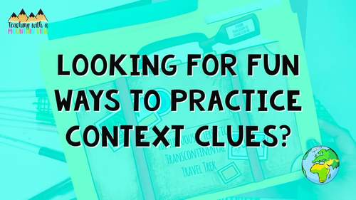 Context Clues Project | Context Clues Activities | TPT