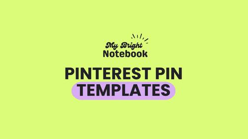 Pinterest Pin Canva Templates for Teacherpreneurs |Editable Pins for ...