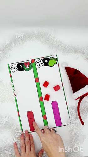 Christmas Counting Activity One to One Correspondence Pre-K Kindergarten