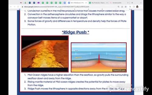 Plate Tectonics WebQuest | Mini-WebQuest Plate Boundaries Divergent ...