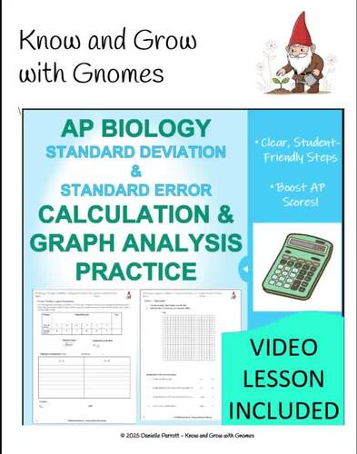 AP Bio Graphing & Statistics - Standard Deviation, SEM, and Error Bars ...
