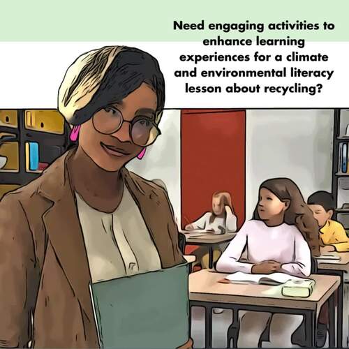 Recycling Card Sort Print 'n Go with Digital Options Matching Activities