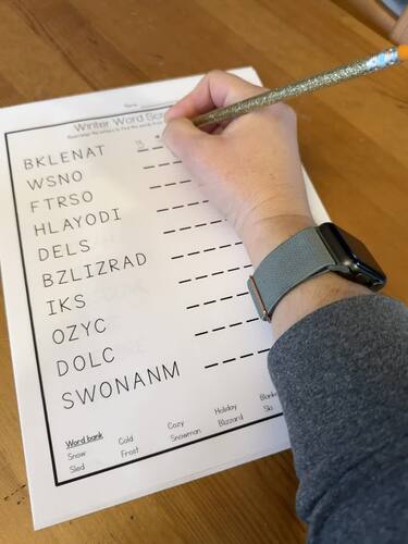 Seasonal Word Scrambles - winter, spring, summer, fall | TPT