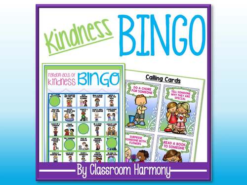 Kindness BINGO | Acts of Kindness SEL Game | Character Education Activity