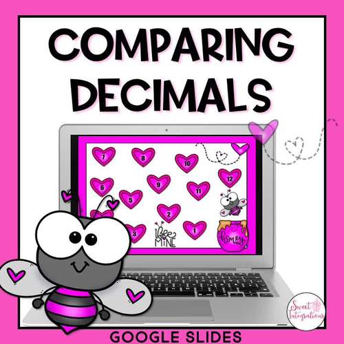 Valentines Day Decimals - Place Value and Comparing Decimals With ...