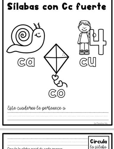Silabas con C fuerte ca co cu by La Maestra Pati Bilingue | TPT