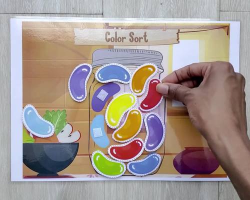 Color Sorting Activity and Color Matching Game to Learn Colors Printable