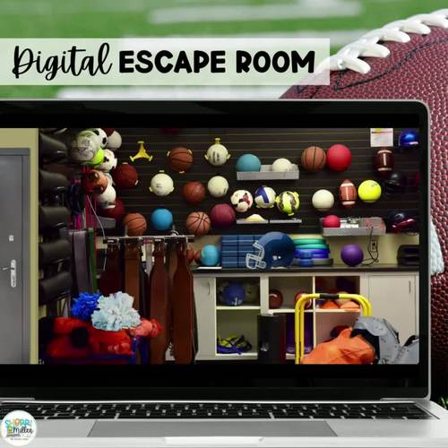 2nd Grade Place Value to Hundreds Digital Escape Room - Fall Football Theme