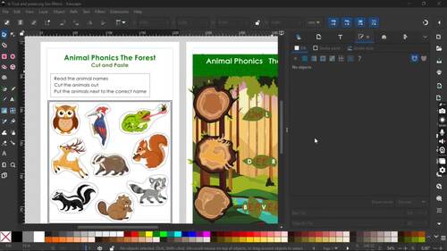 Animal Phonics- The Forest by Brigid's Playground | TPT