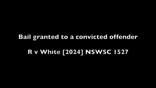 Yr.11 Legal Studies: Crime - Bail: balancing rights of offender and victim