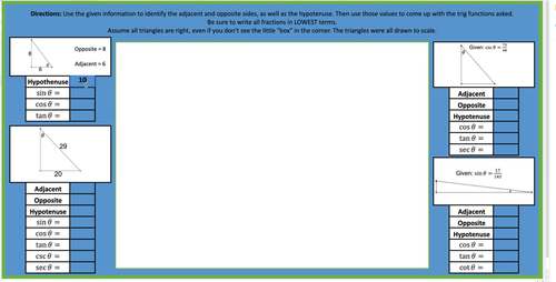 Introduction to Trig Ratios using the Pythagorean theorem -- Digital Pixels
