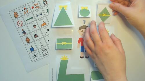 AAC Core Vocabulary OPEN – "Birthday Presents" Booklet and Activity Page