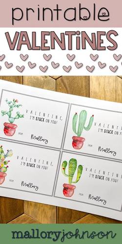 Editable Valentines from anyone to anyone BUNDLE by Mallory Johnson