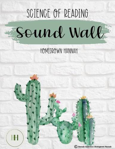 Sound Wall | Science of Reading | Cactus Theme by Homegrown Hannah