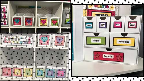 Rainbow Printable Storage Labels & Tags, Classroom Organization ...