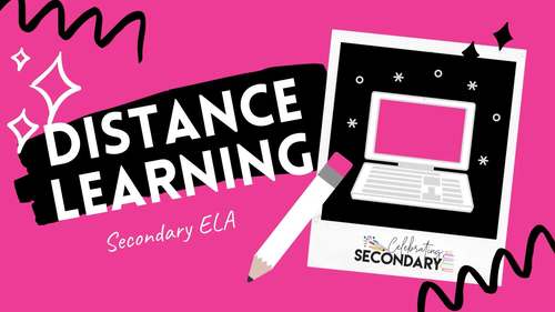 Distance Learning ELA | Week Unit for ELA | Secondary ELA Distance Learning