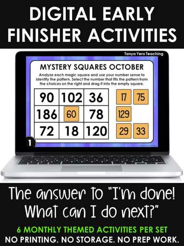 May Digital Early Finishers Activities Upper Elementary by Tanya Yero ...