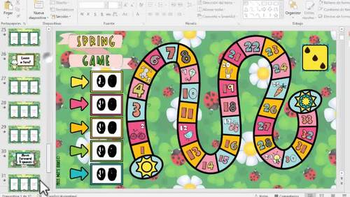 Spring-Themed Editable boardgame! - Adaptable to any topic or vocabulary!