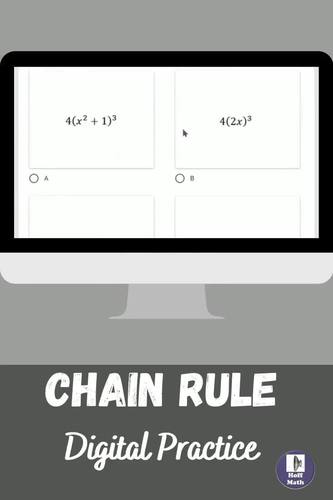 Derivatives Chain Rule WORKSHEET | Digital and Print by Hoff Math