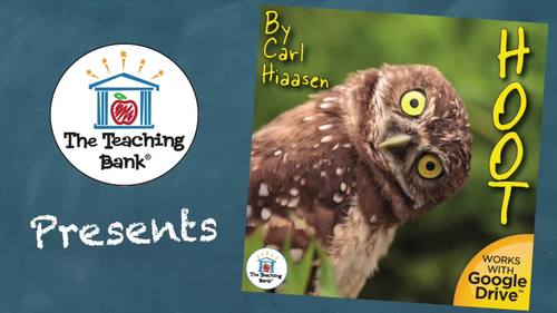 Hoot Novel Study Book Unit by The Teaching Bank | TpT