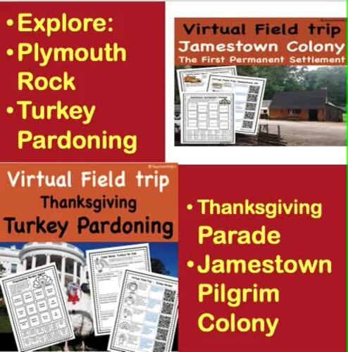 Thanksgiving Virtual Field Trip Discount Bundle by TeachWithBri | TPT