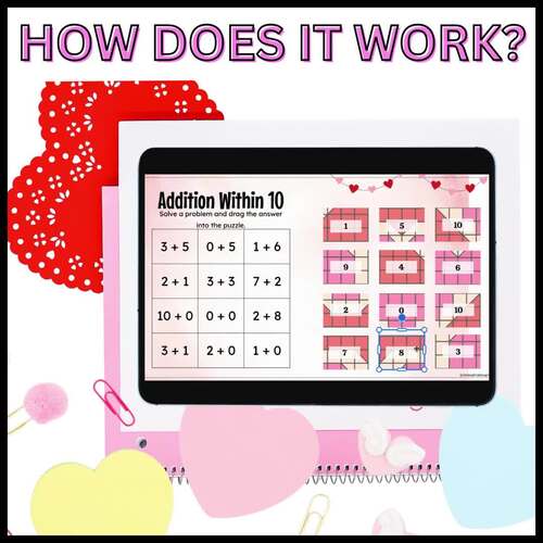 No Prep Valentines Addition Mystery Puzzles Interactive Google Slides ...