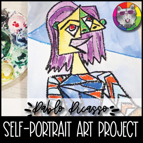 Picasso Art Project, Cubist Self-Portrait Art Lesson for Elementary