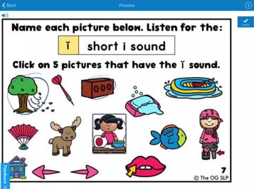 Vowel Sounds Identification BOOM Deck with Google Slides by The OG SLP
