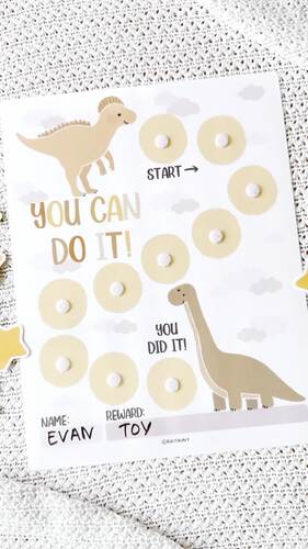 Dinosaur Behavior Chart Printable Reward Chart for Kids Sticker Chart ...