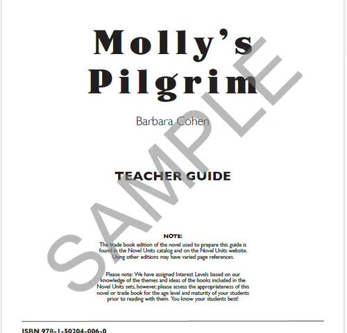 Molly's Pilgrim Novel Units® Teacher Guide Novel Study | TPT