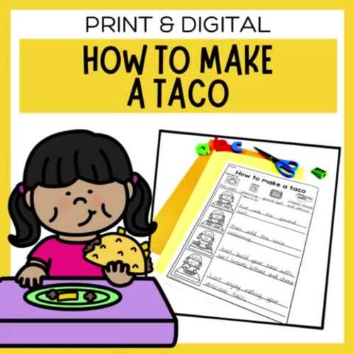 How To Make A Taco | Cinco de Mayo Worksheets by Little Learner Hub