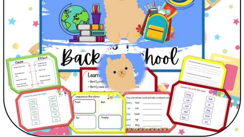 Llama Llama Misses Mama Back-to-School Lesson by Mrs Lena | TPT