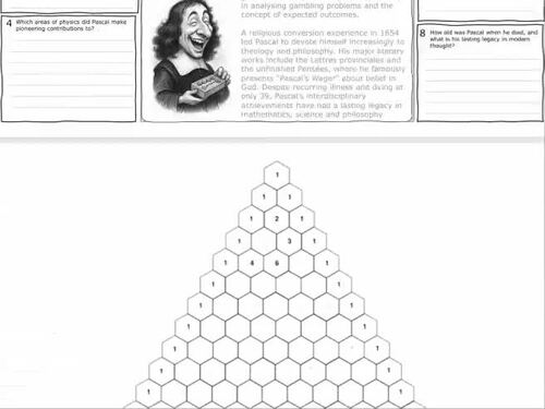 Math through the Ages - Pascal by Mathematics and Literacy | TPT